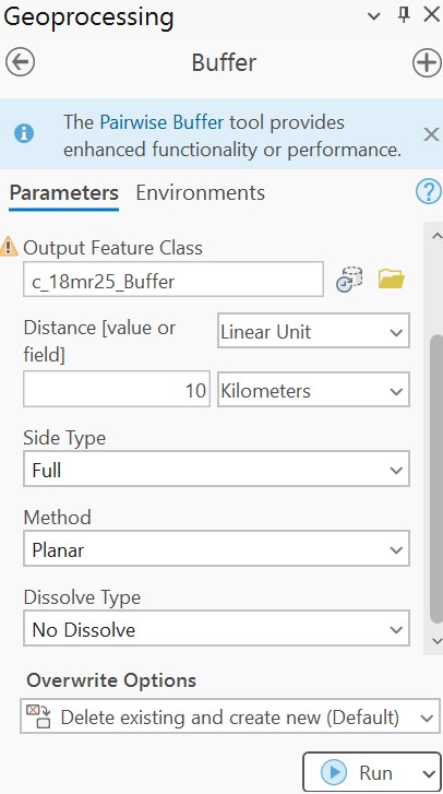 Buffers and Minimum Bounding Geometry — GIS